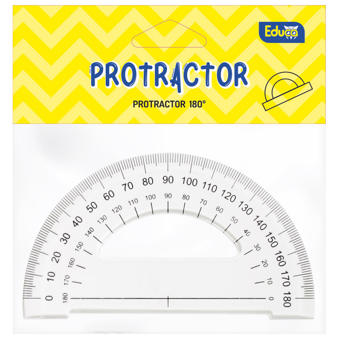 Kutomjer 180° PVC 9,2cm Educa - Dantkom