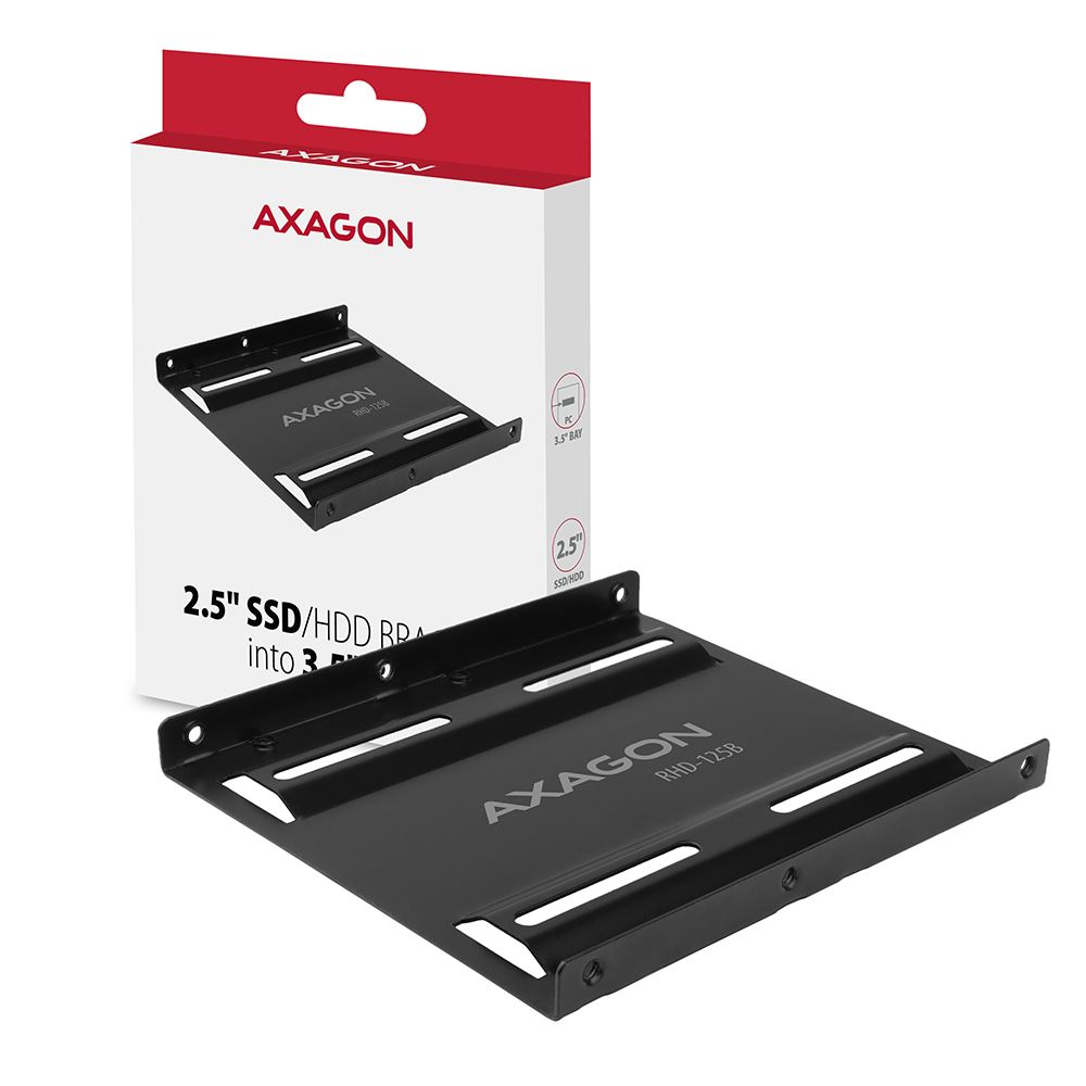 Adapter za ugradnju SSD/HDD 2.5" u 3.5" ležištu Axagon crni - Dantkom