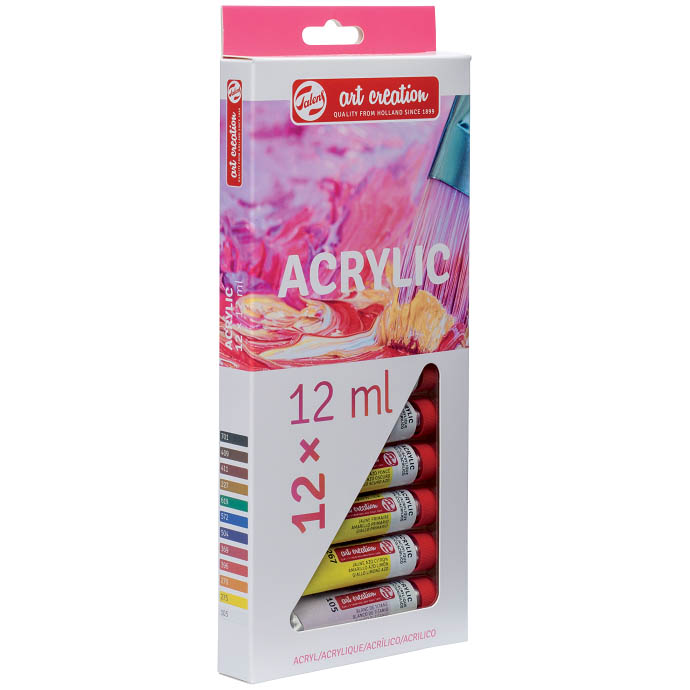 Akrilne boje Talens Art Creation 12ml set 12 boja - Dantkom