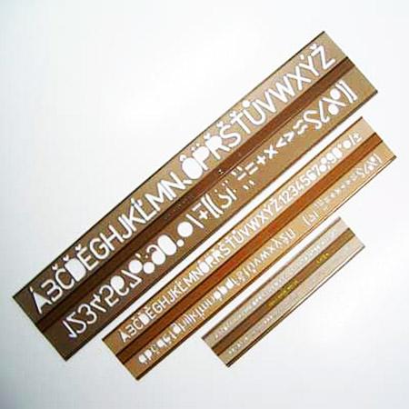 Šablone slova i brojevi 901 set 5/1 2,5/3,5/5/7/10mm Koh-I-Noor 750040 ...