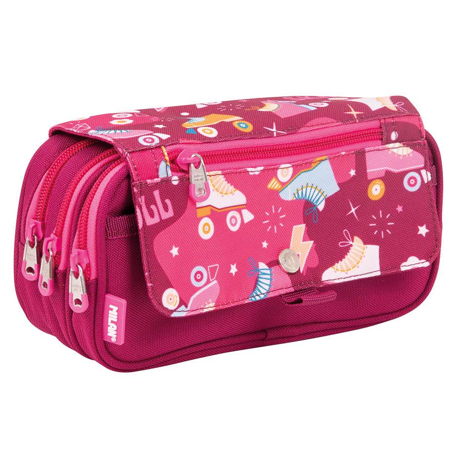 Pernica vrećica Milan 4 zipa sa preklopom Roller roza - Dantkom
