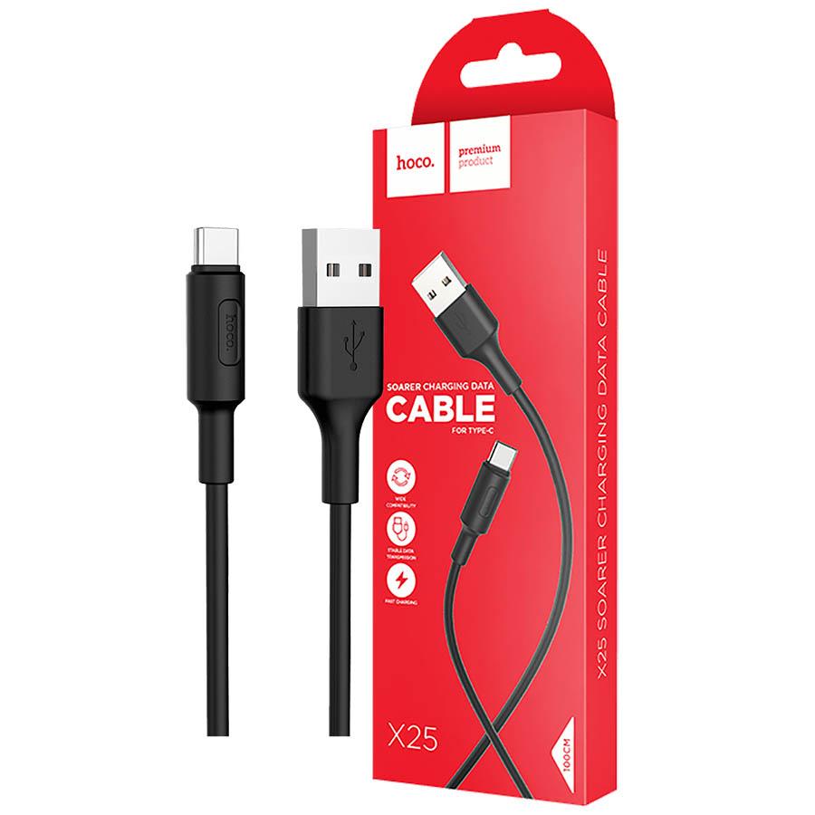 Kabel USB A 2.0 (M) / USB C (M) 1m 2A Hoco X25 - Dantkom